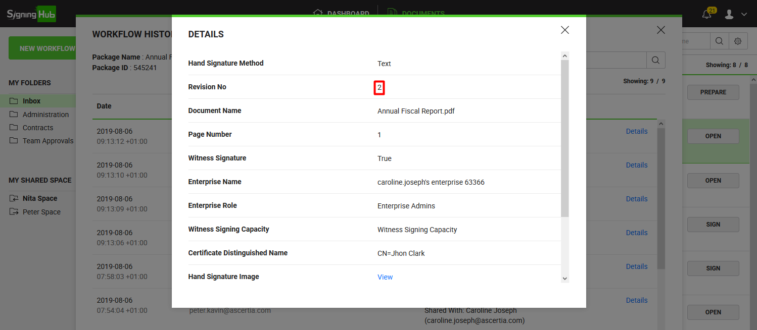View Workflow History